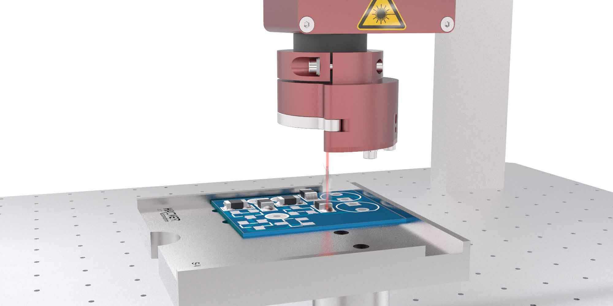 Variation of laser spot size for correct soldering of SMD components ...